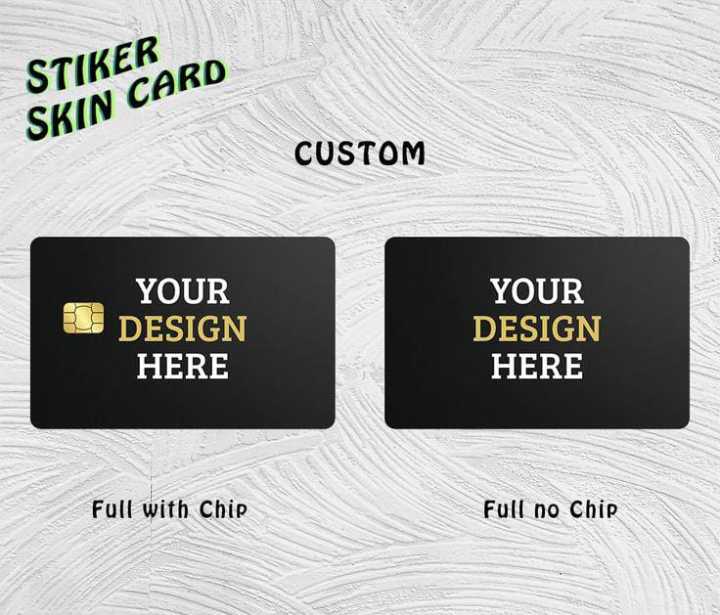 Luxury ATM Card Skin Sticker Set – Dual-Side Card Wrap for Debit/Credit ...