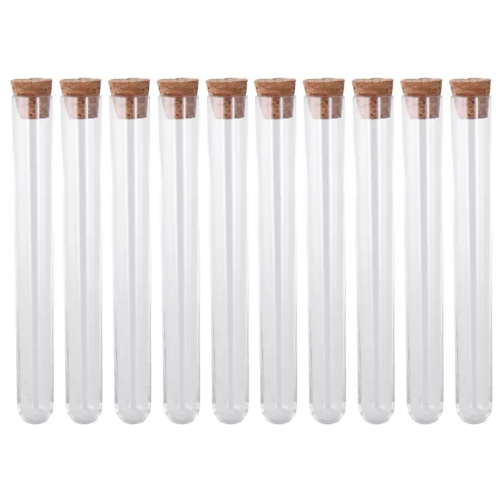 Sample Display Decorations with Cork Stoppers Plastic Test Tubes ...