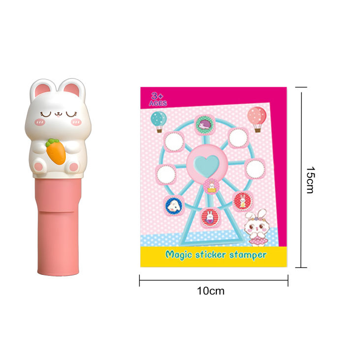 Stamp Sticker Set 400 Sticker Seal Activity Pad Stamper Set No Ink ...