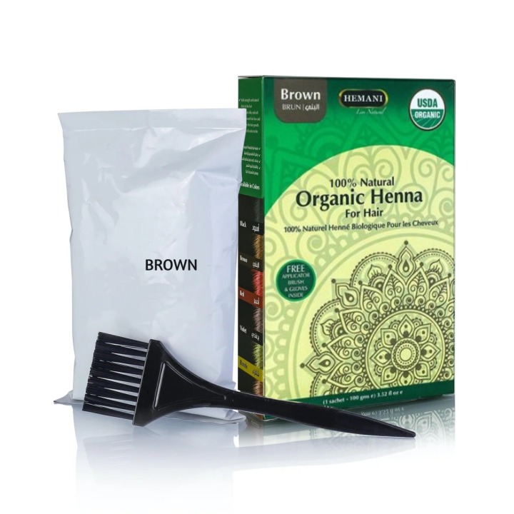 Hemani - Henna Powder - Organic Brown 100gm | Daraz.pk