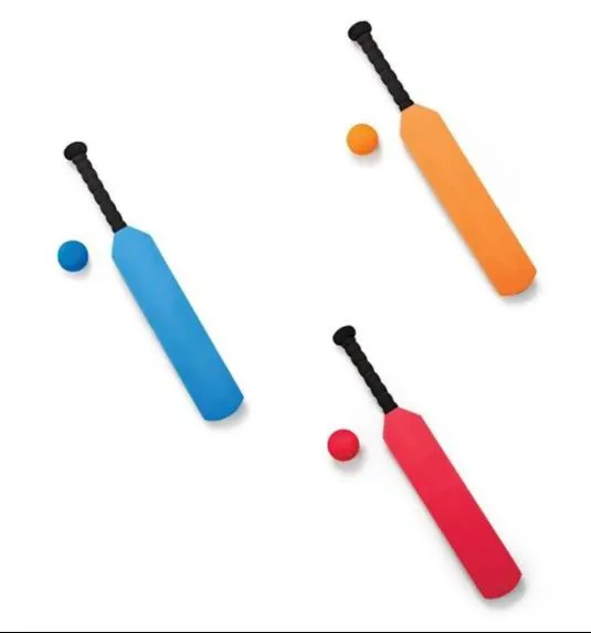 Soft Foam Cricket Bat & Ball Set For Kids (Pack of 1) (Assorted Colors ...