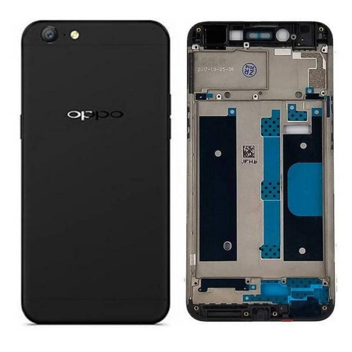 Oppo A57 Middle Frame Housing With Side Button and Camera Lens Complete ...
