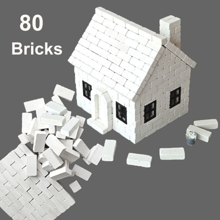 80 Mini Bricks for Kids to Build Dollhouses - Small Size Mini Bricks ...