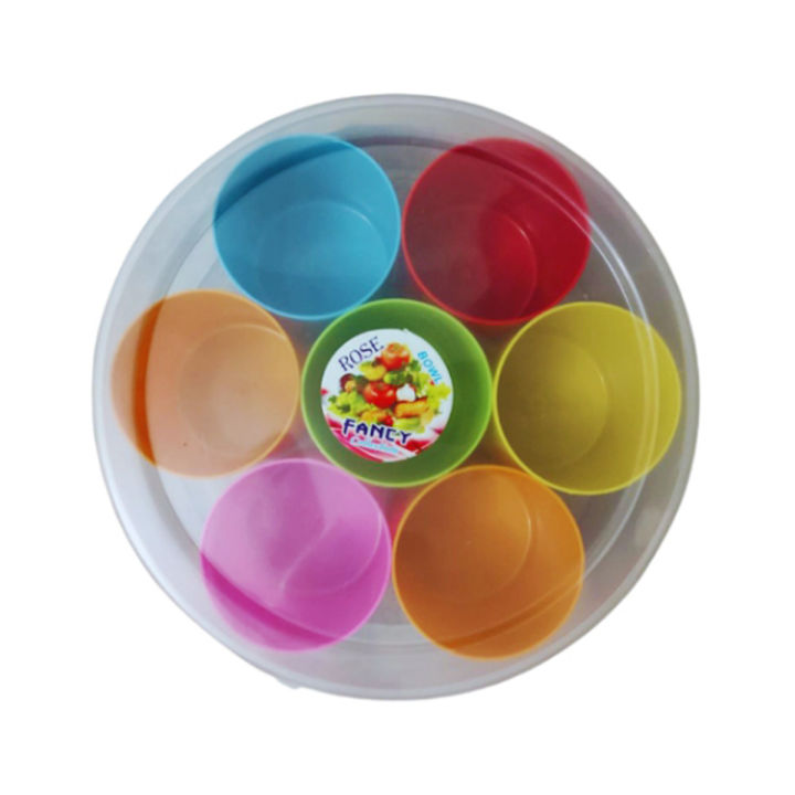 7 in 1 Partition Masala Box with Airtight Spice Containers and Kitchen ...