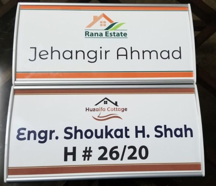 Customized Name Plates, Personalized Name Plates Blank Aluminum Name ...