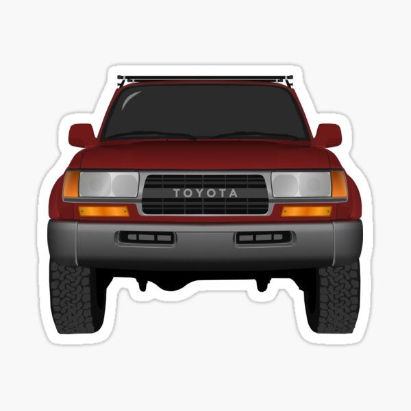 Toyota car sticker Pack of 1, 3 x 2 inch sticker | Daraz.pk
