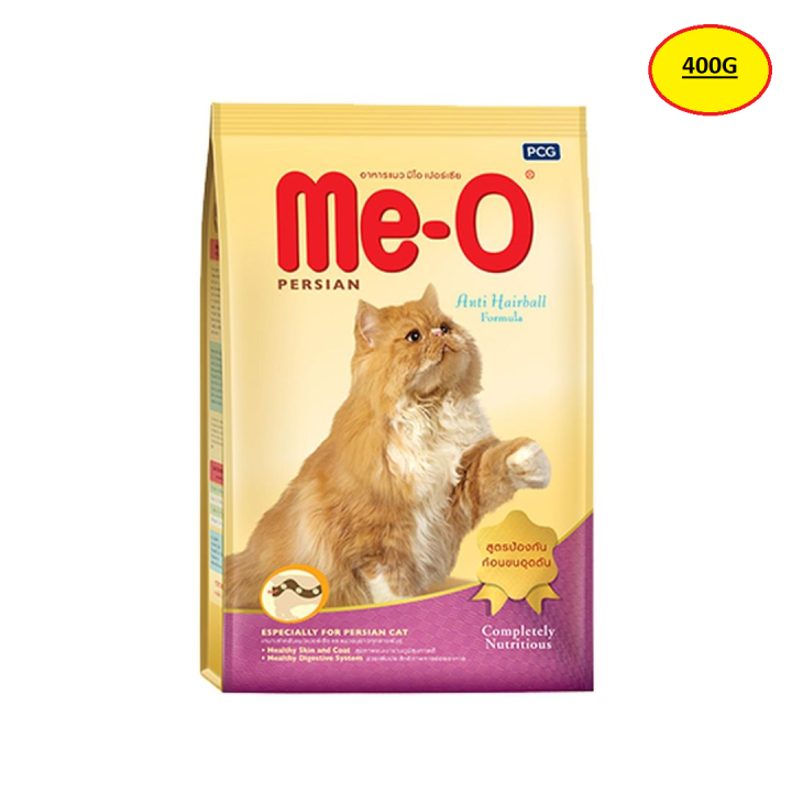 Me-O Adult Cat Dry Food Anti Hairball For Persian Cats - 400G | Daraz.pk