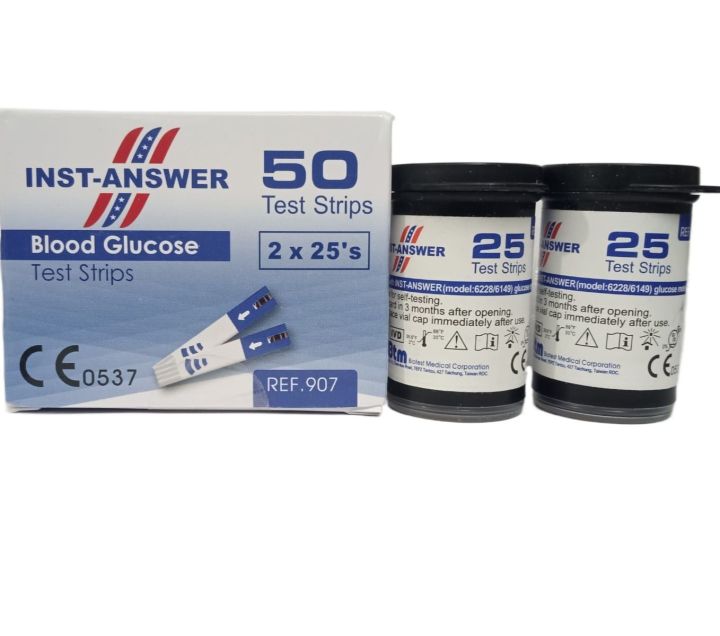 Life Care INSTA-ANSWER BLOOD GLUCOSE STRIPS 50 STRIPS | Daraz.pk