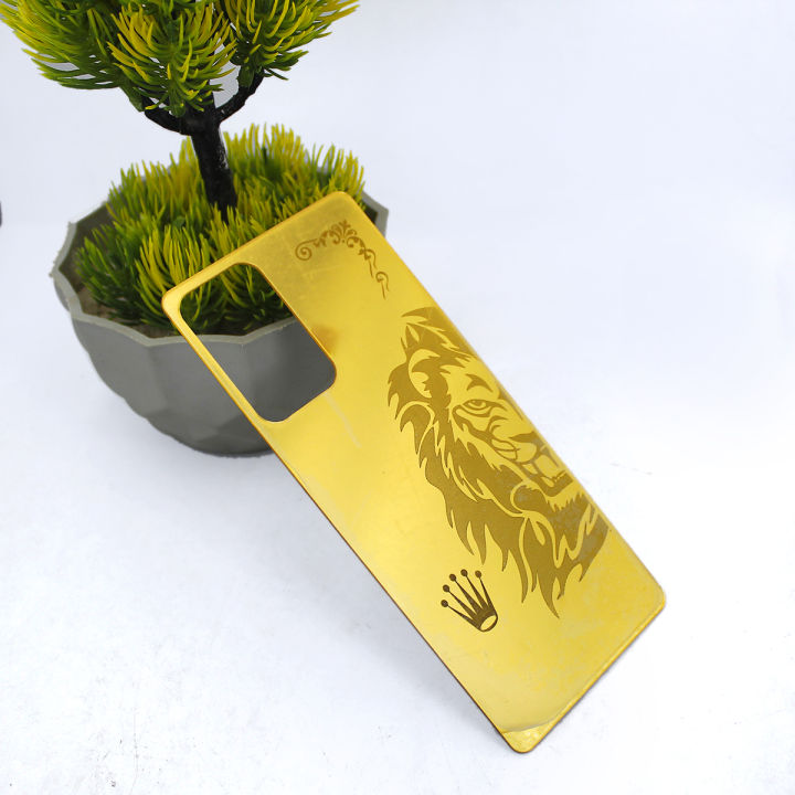 Samsung A52 Golden Plated Back Sheet | Luxury Phone Back Sheet | Fancy ...
