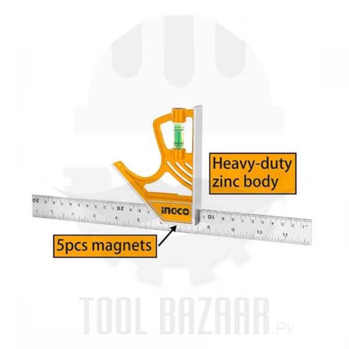 MST Ingco HSR530255 Magnetic Lock Combination Square I22 | Daraz.pk