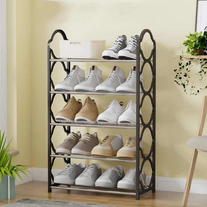 4-5 Tier Simple Shoe Rack, Stacked Shoe Rack Storage Rack, Space Saving ...