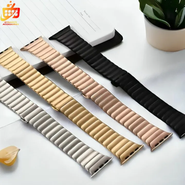 Smart Watch Chain Straps | Stainless Steel | Compatible with 42/44/45 ...