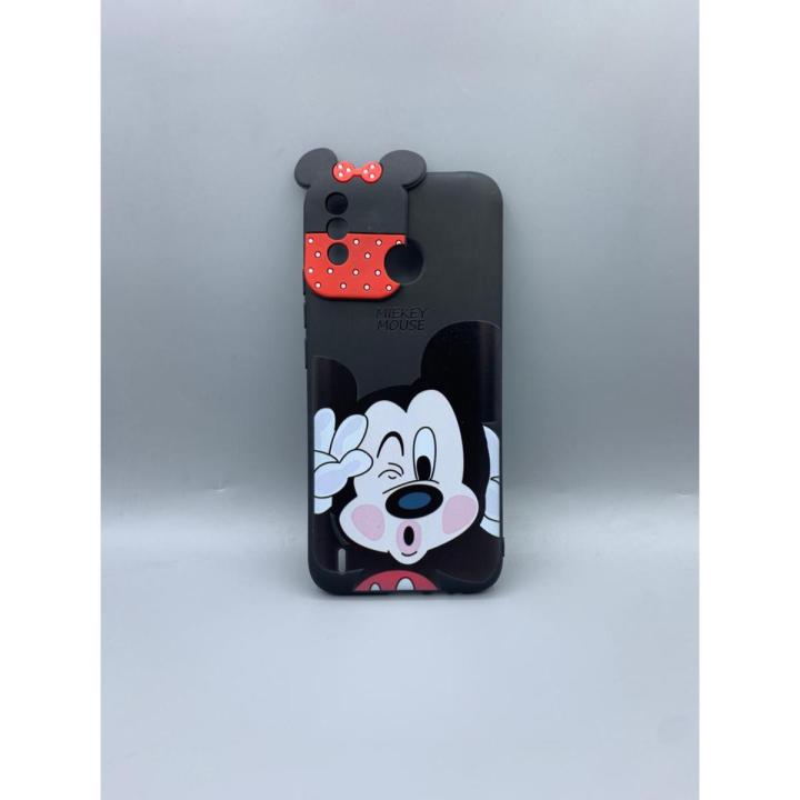 Tecno Spark 6 Go Soft Rubber Push POP it Bubble Rainbow Case Hello ...