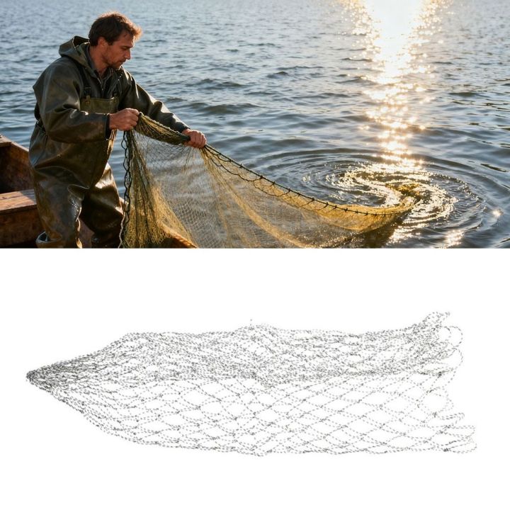 Portable Nylon Replacement Fishing Net 3 Sizes Soft Replacement Net ...