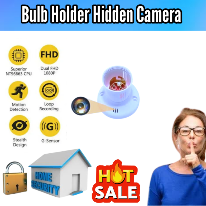 spy net Bulb Holder Camera CCTV Camera with stand || Wifi Camera ...