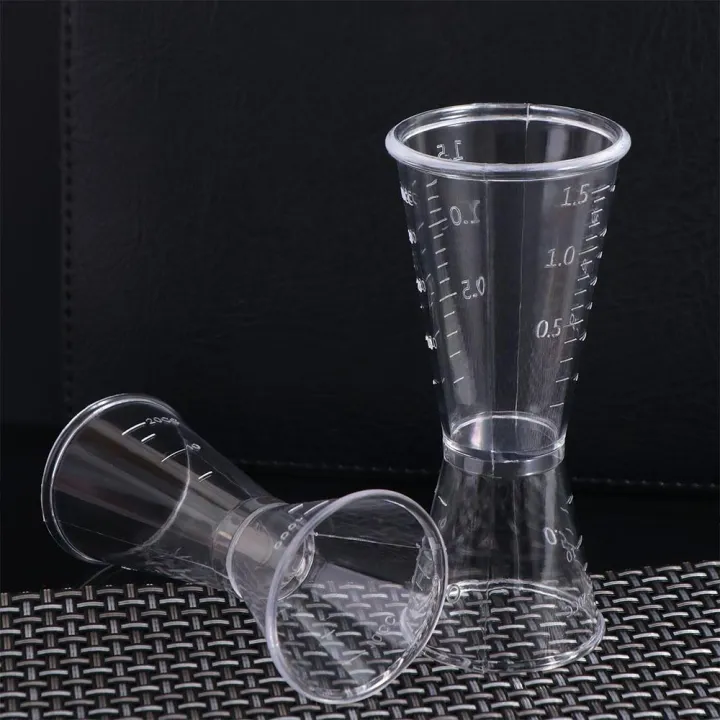 Bar Accessories Double-headed Resin Measure Cup Transparent 10-20ml/20 ...