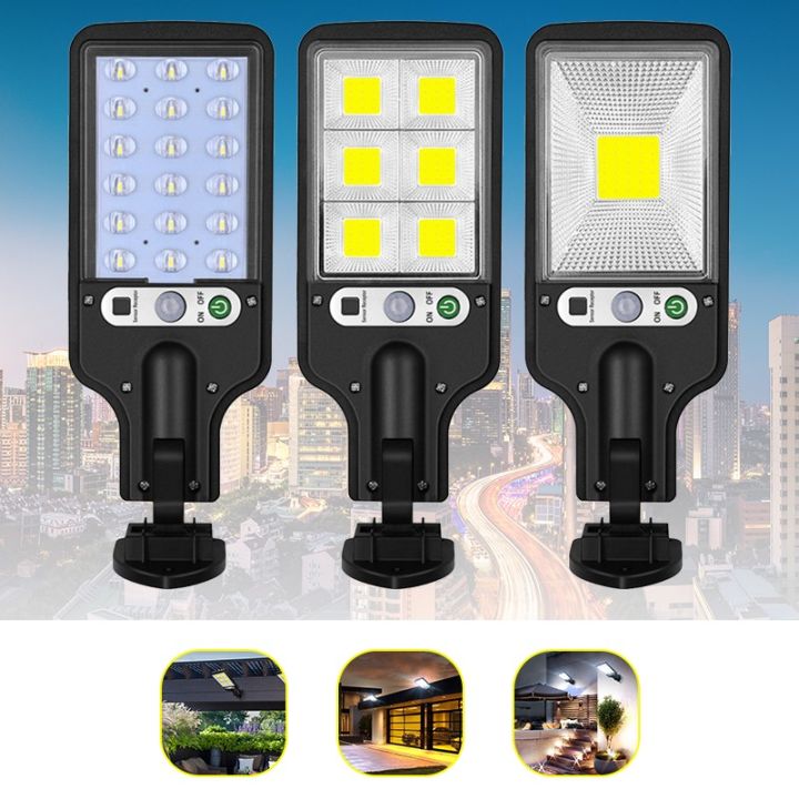 Smart COB/LED Solar Light 3 Mode Waterproof PIR Motion Sensor Garden ...