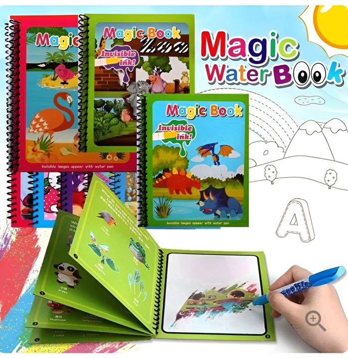 Water Magic Book Space Magic Reusable Water Coloring Book Magic Water ...