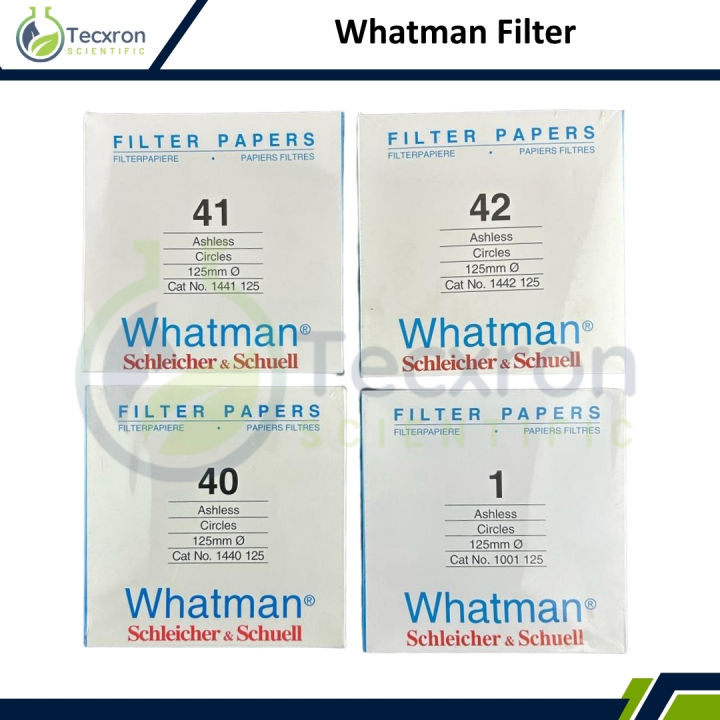 Whatman Qualitative Filter Paper Grades 1, 40, 41 & 42 – High Purity ...