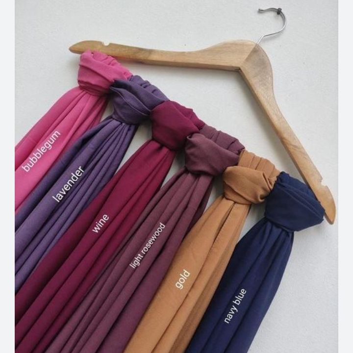 Georgette Chiffon Hijabs, Solid Colors | Stoller | Scarf | Daraz.pk