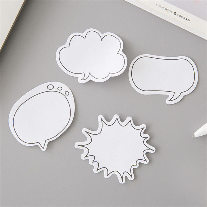 Dialog Sticky notes Colorful Creative 30pcs/set Memo pad Japanese style ...