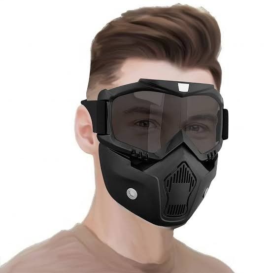 RXN Biker Mask Motorcycle Windshield Goggles Face Mask Anti Fog Safety ...
