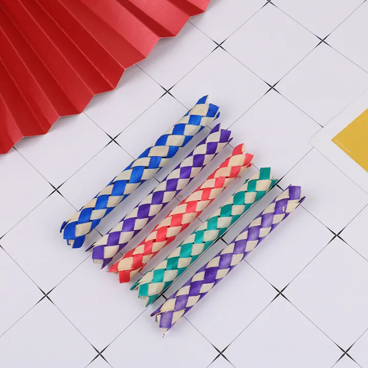 5PCS DIY Finger Traps Classic Chinese Bamboo Fingers Trap Popits Tube ...