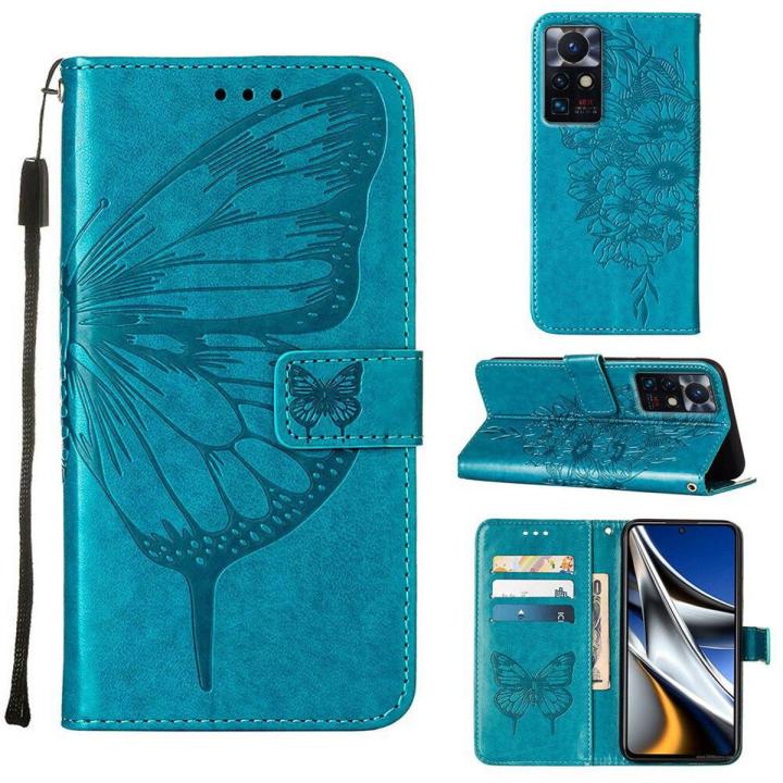 For Infinix Zero X Neo / X6810 Case Butterfly PU Leather Flip Wallet ...