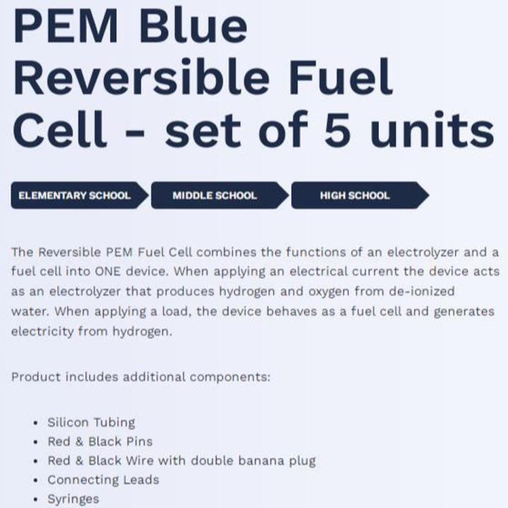 Hydrogen Electrolyzer Generator (PEM Blue Reversible Fuel Cell) | Daraz.pk