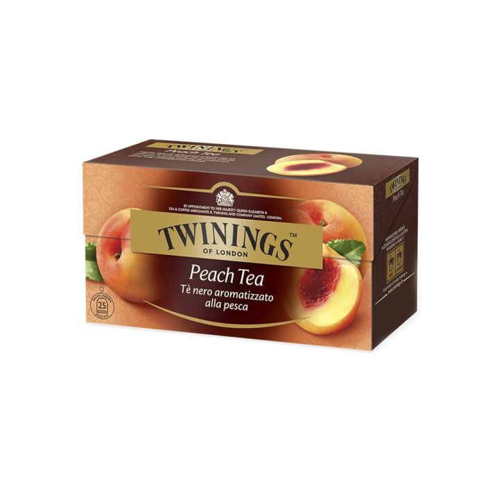 Twinings Peach Flavor Peach Flavored Black Tea 25 Tea Bags | Daraz.pk