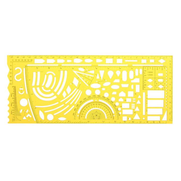 Military Tools DIY Map Marking Drawing Template KT Soft Plastifc Ruler ...