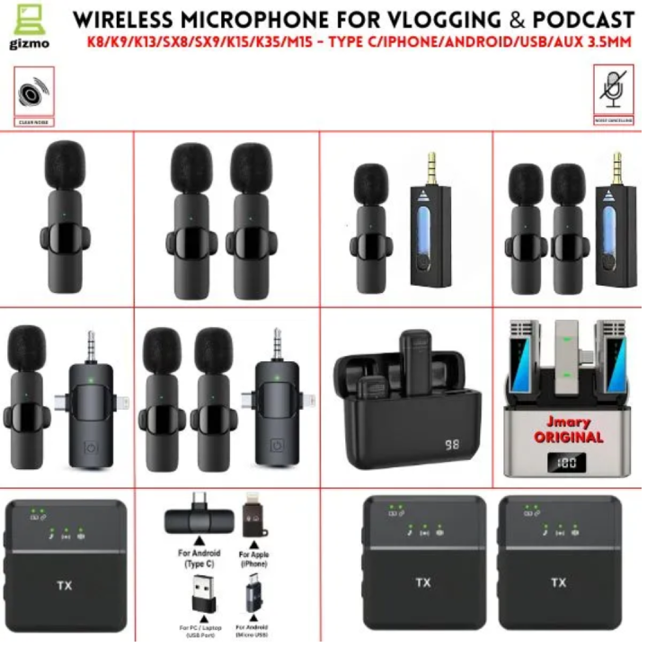 Original Wireless MIC Type C/IOS/Android SX8 Wireless Single Microphone ...