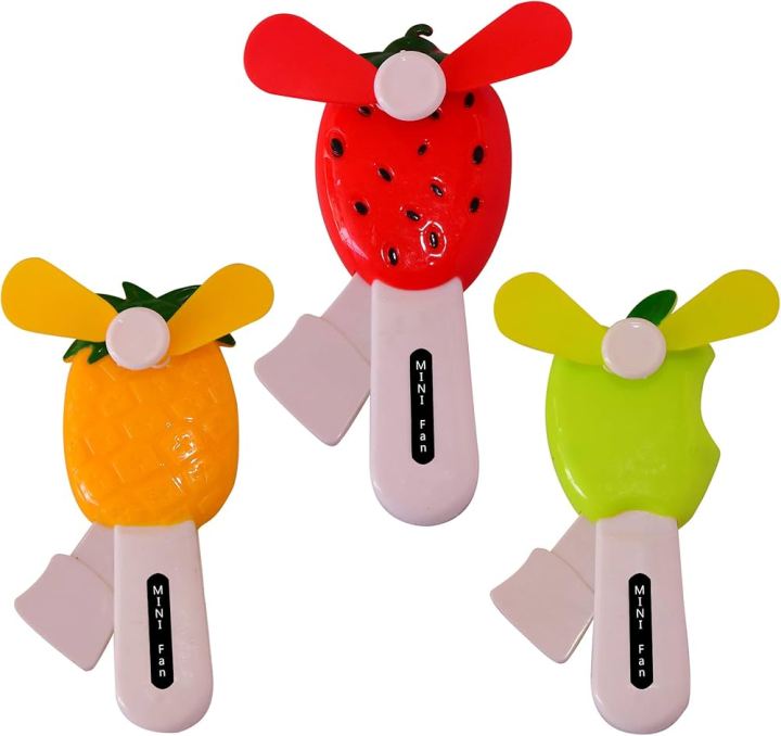 Interesting Palm Pressure Mini Fan Fruit Shape Cute Squeeze Toys / Cool ...