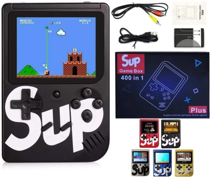 Sup Game Box 400 In 1 Mini Portable Gameboy 3 Inches Large Screen 400 ...