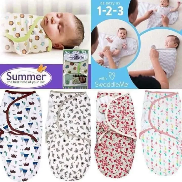 Summer SwaddleMe Adjustable Swaddle Infant Baby Wrap Blanket For Baby ...