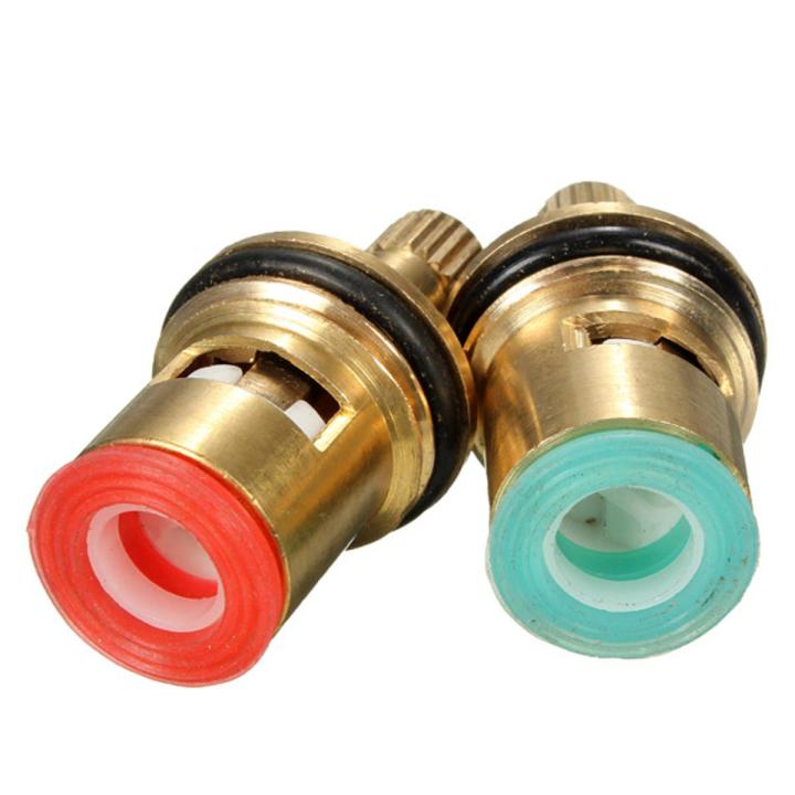 tools、diy 2pcs 1/2" Turn Brass Ceramic Disc Tap Valve Quarter Turn ...