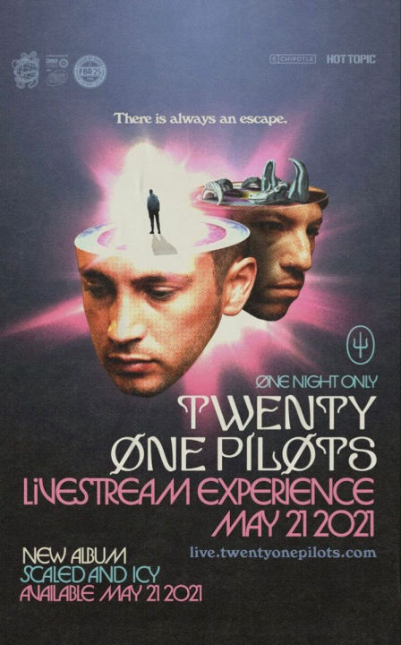 Set of 5 21 Pilots pop music singer aesthetic design a4 size vinyl ...