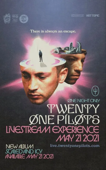 Set of 5 21 Pilots pop music singer aesthetic design a4 size vinyl ...