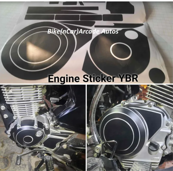 Engine Stickers for Yamaha 125cc YBR YBZ and YBR All Models Customzied ...