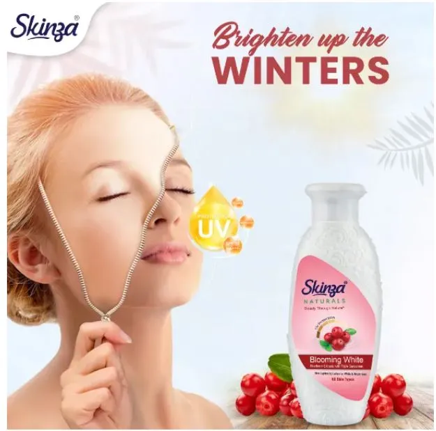 Skinza UV Protection Blooming White Bear Berry Sunscreen Lotion – SPF ...