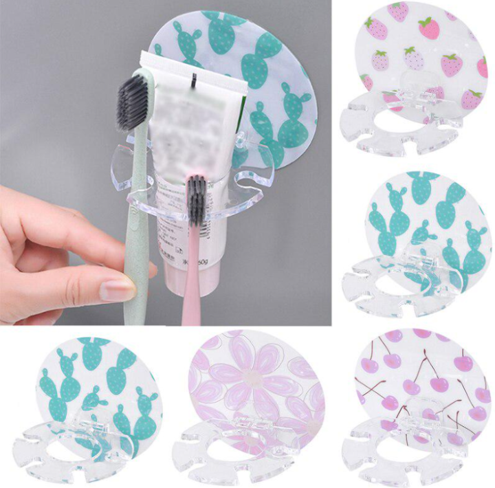 Acrylic Toothbrush Holder Punch-free Storage Mini Rack Bathroom ...