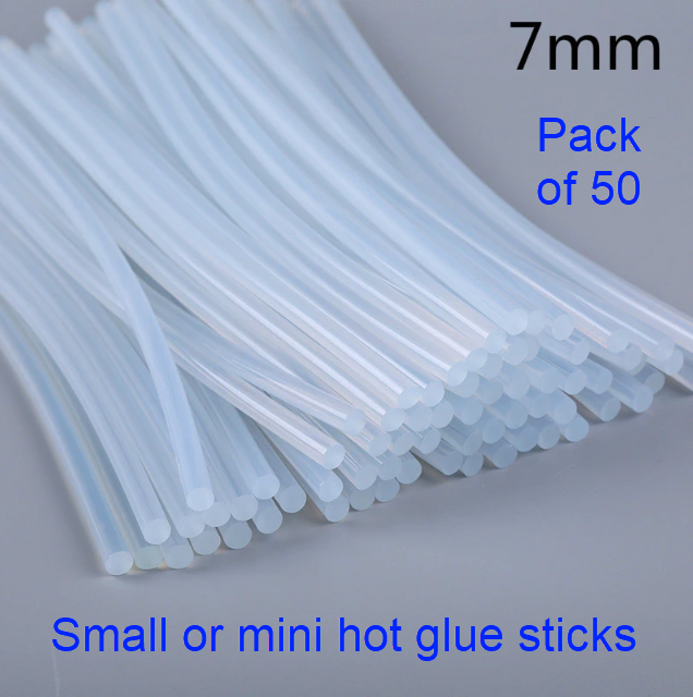 Small Hot glue gun sticks pack of 50 Size: 7mm | Daraz.pk