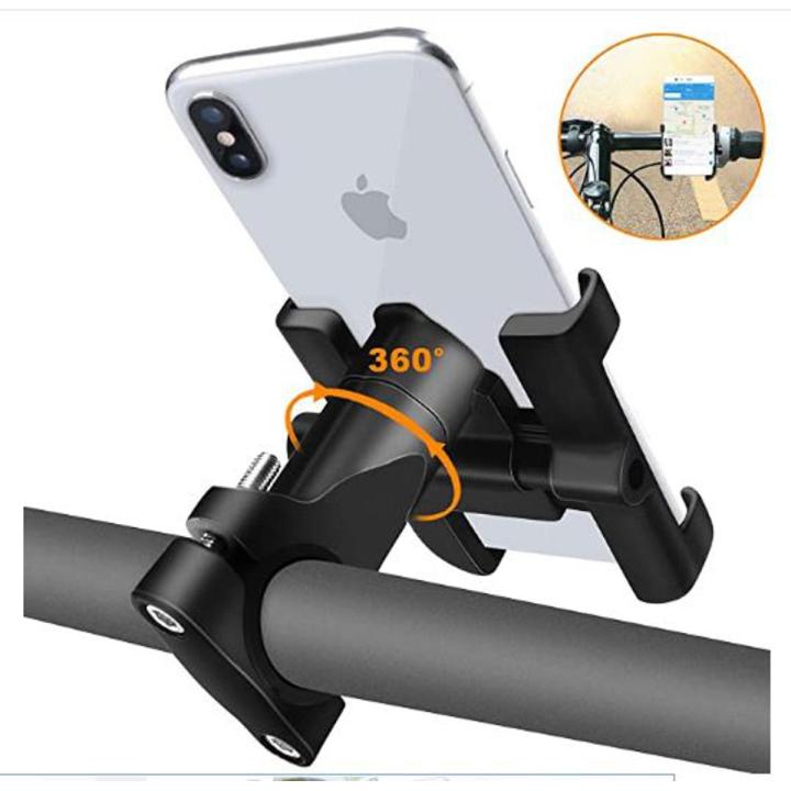 C1 Universal Metal Phone Mobile Holder Motorcycle Bike 360 Degree ...