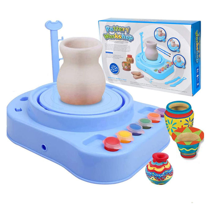 Creative Kids' Pottery Wheel Kit - Educational DIY Fun with Battery ...