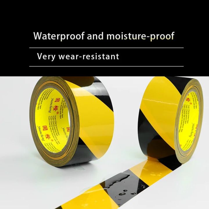 Zebra crossing warning tape, floor color marking, positioning and ...