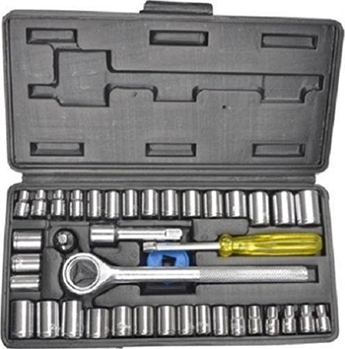40 Piece Toolset Tool kit Combination Socket Ratchet Wrench Set Toolkit ...