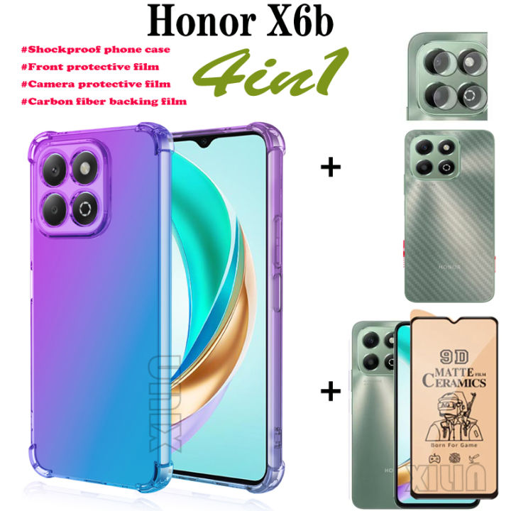 Phone case For Honor X6B case Gradient Four corners Anti-fall TPU phone ...