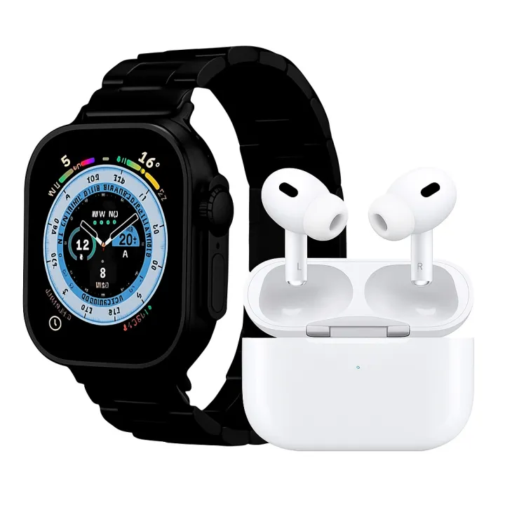 Crown M70 Smart Watch 10 in 1 with Wireless Earbuds – 2.20” AMOLED ...