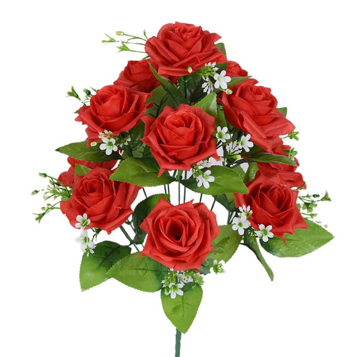 Artificial Flower Fresh-keeping Romantic Vivid Artificial Rose Flower ...