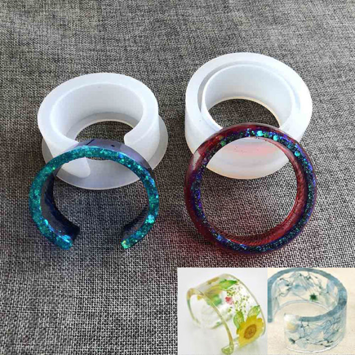 Round Open Cuff Silicone Mold Casting Mould Resin Bracelet Bangle DIY ...